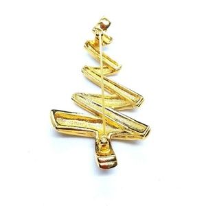 Monet | Jewelry | Monet Christmas Tree Pin Clear Rhinestone Vtg 8s ...